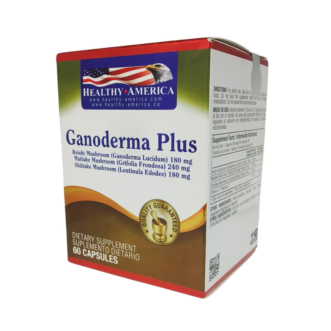 Ganoderma Plus 60 cápsulas Healthy America — Vindo