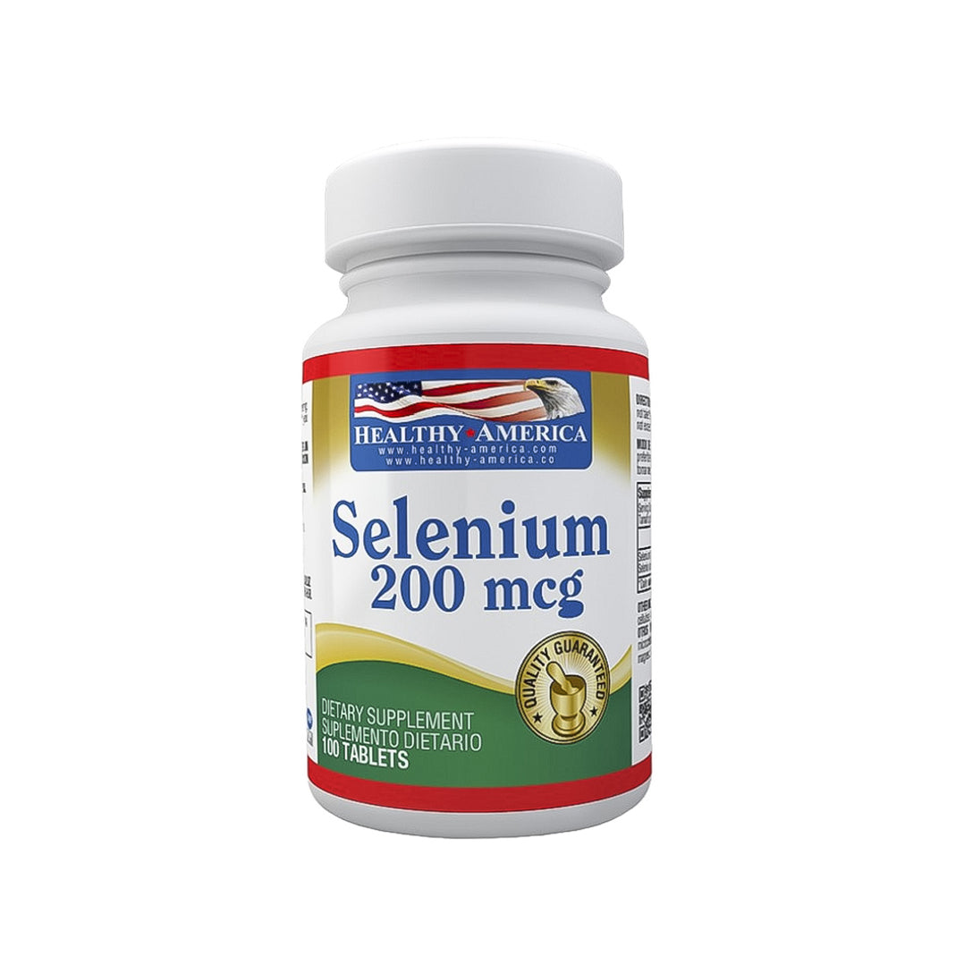 Selenium 200 mcg 100 Tabletas Healthy America — Vindo