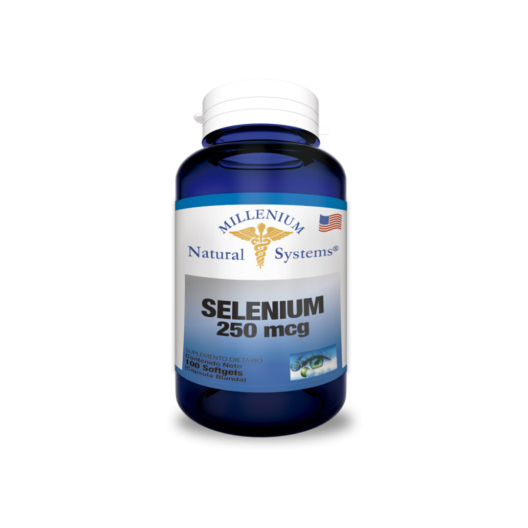 Selenium Selenio 250 mcg 100 Softgel Natural Systems Millenium — Vindo